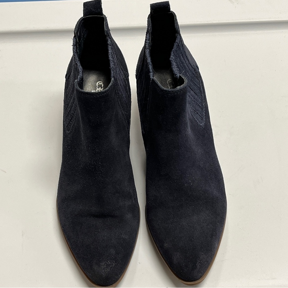 Crown Vintage-Lachlan Blue Suede Ankle Boot - Gem